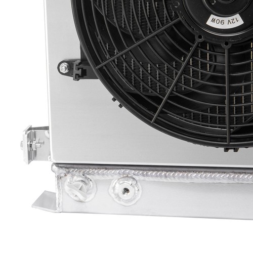 4 Row Radiator&Shroud Fan For 1932 1933-34 Ford Grill-Shells 3" Chopped ...