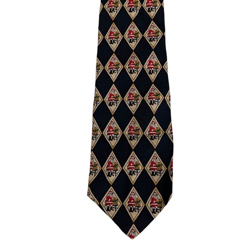 Cape Cod Santa Tie 100% Silk Made In USA Christmas Black | eBay