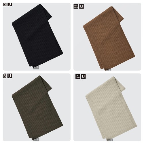 UNIQLO Chunky Stole Unisex 4 Colors/Black Brown Muffler 462675 New ...