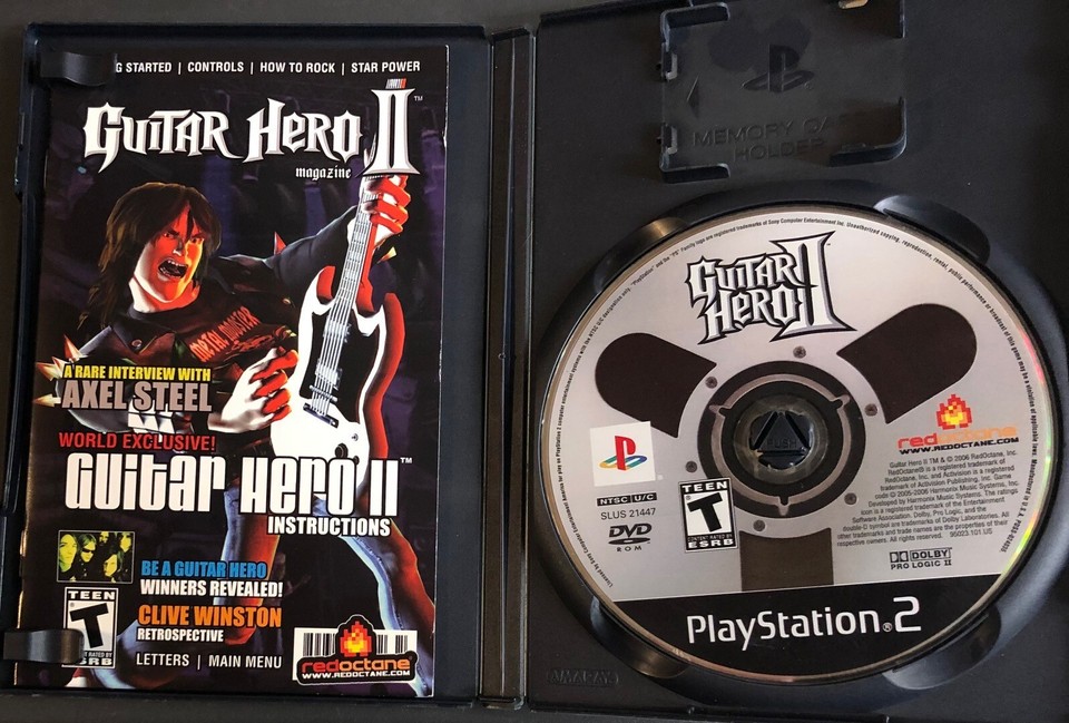 GUITAR HERO II - PS2 SONY PLAYSTATION 2 - COMPLETE W/ MANUAL ...