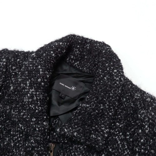 Isabel Marant Black Mixed Tweed Wool Rider Jacket Long Sleeve Women’s Size 1 | eBay