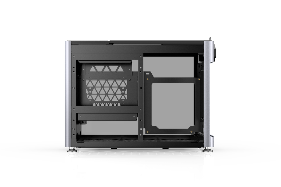 Jonsplus i100 Pro Mini-ITX Gaming Case, Unobtainium with Tempered Glass ...