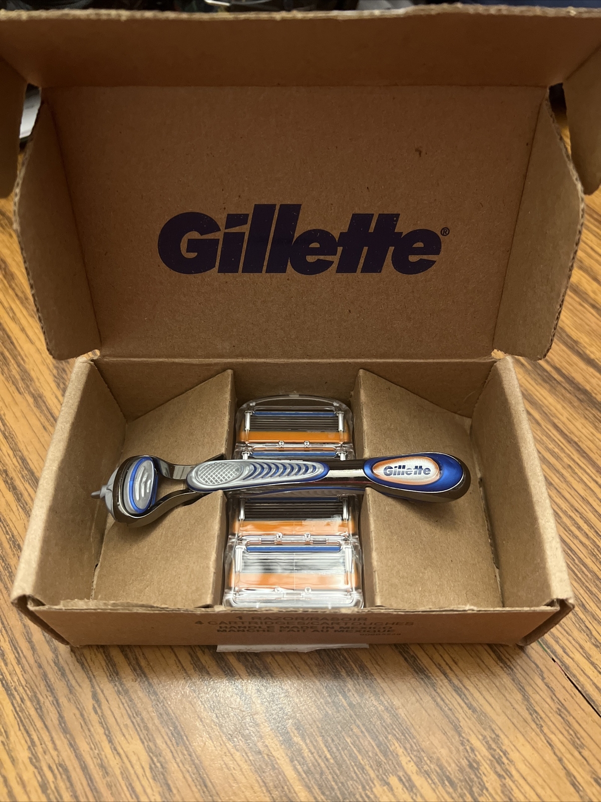 Gillette Fusion 5 Razor Handle with 4 Refill Blades for sale online | eBay