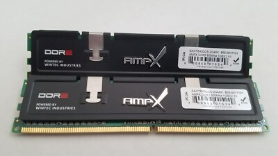 Wintec AMPX 2GB Kit(2X1GB) PC2-6400 DDR2-800MHz non-ECC Unbuffered CL6 ...