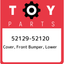 52129-52120 Toyota Cover front bumper lower 5212952120 Genuine OEM Part ...