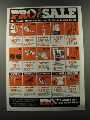 1986 Pro Hardware Store Ad - Pro Sale | eBay