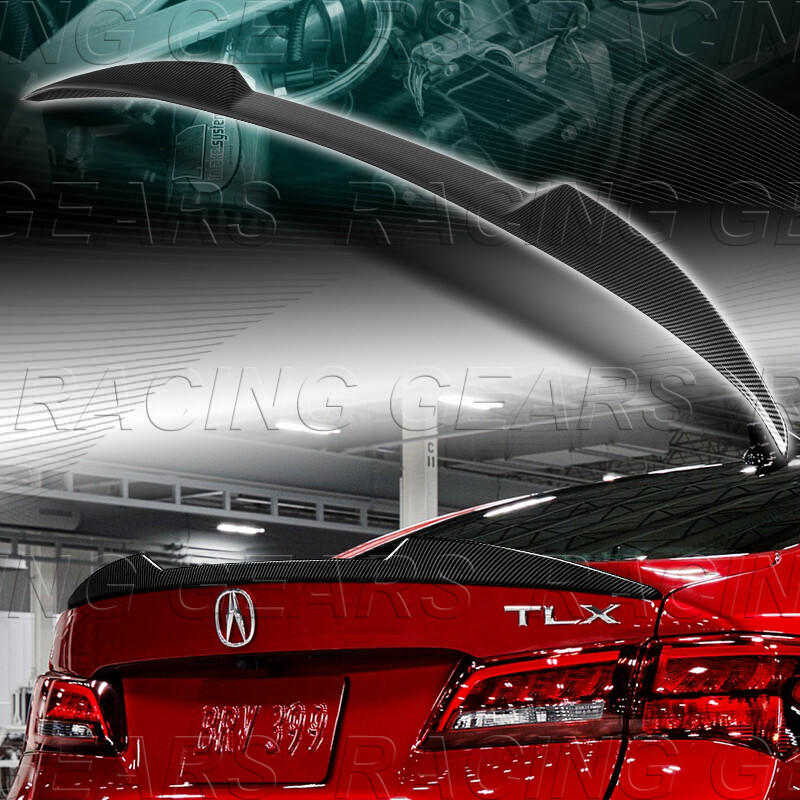 W-POWER CARBON PAINTED REAR DUCKBILL TRUNK LID SPOILER WING FOR 15-20 ...