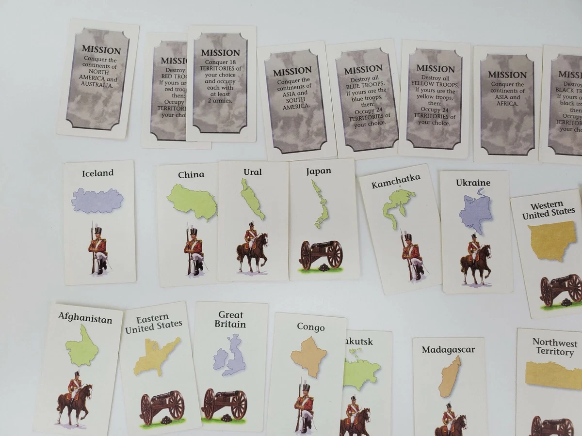 Risk Board Game Cards