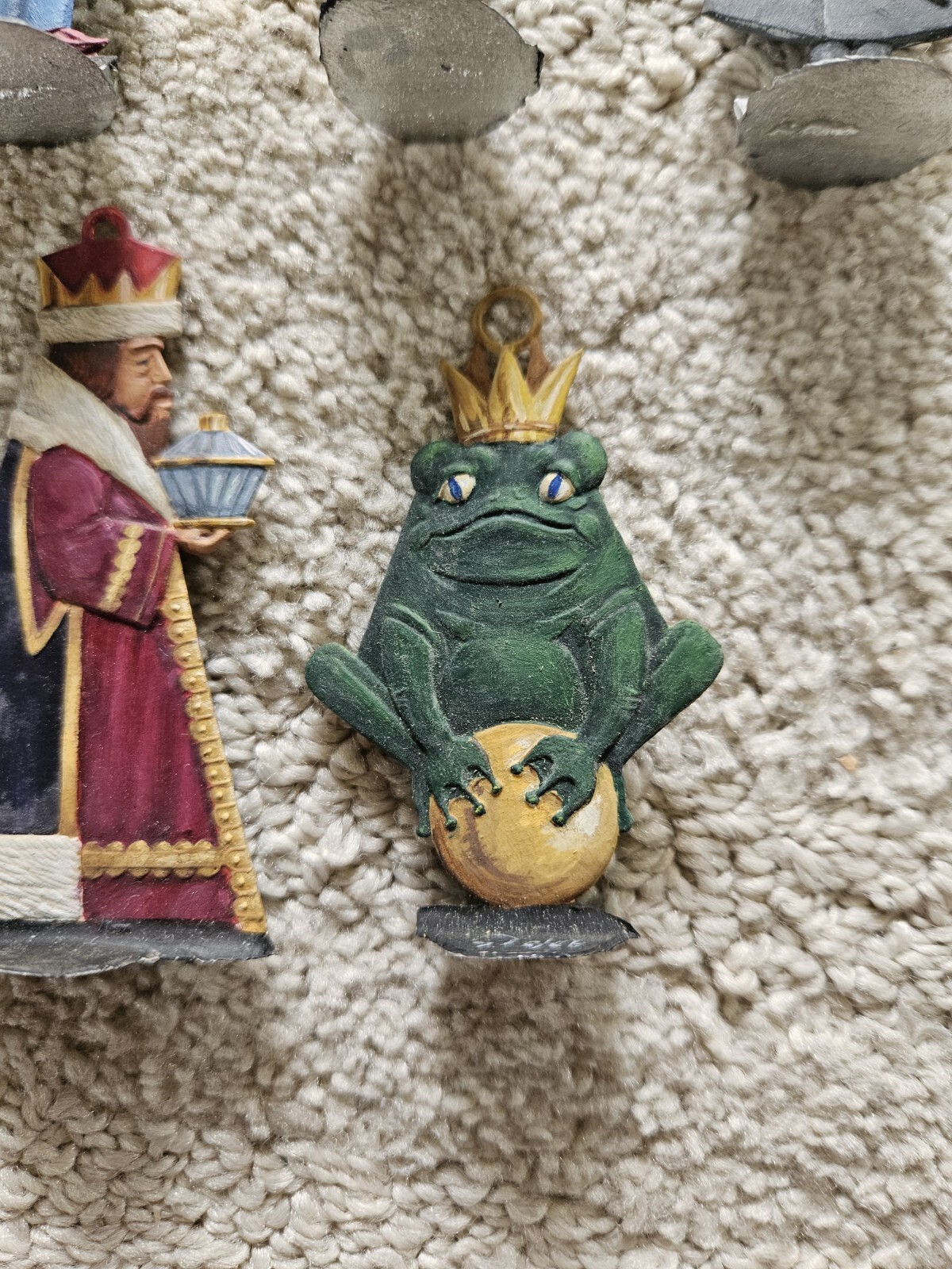 Antique Hand Painted Metal Tin Figurines Scale Size Holiday Soldiers ...