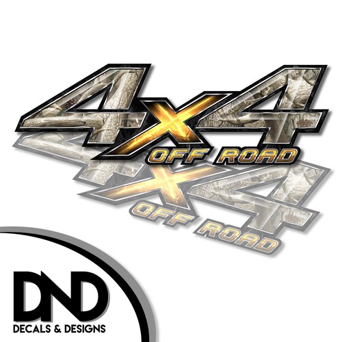 4x4 Decals 2 Pack Sticker for Chevy GMC Silverado truck - Original Off ...