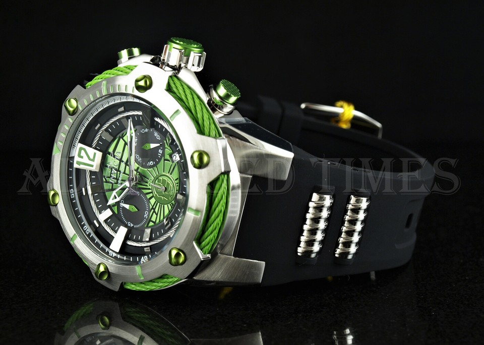 Invicta 52mm MARVEL HULK Limited Edition Chronograph Green & Black ...