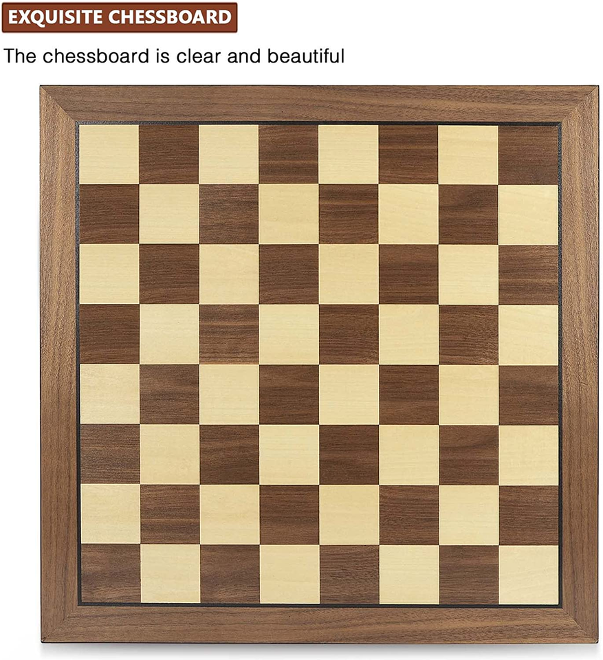 17 Inches Wooden Chess Board Only, Professional Tournament Chess Board ...