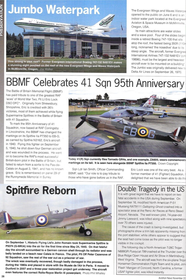 Aviation News Magazine F-35 Lightning II Douglas DC-4 787 Dreamliner ...