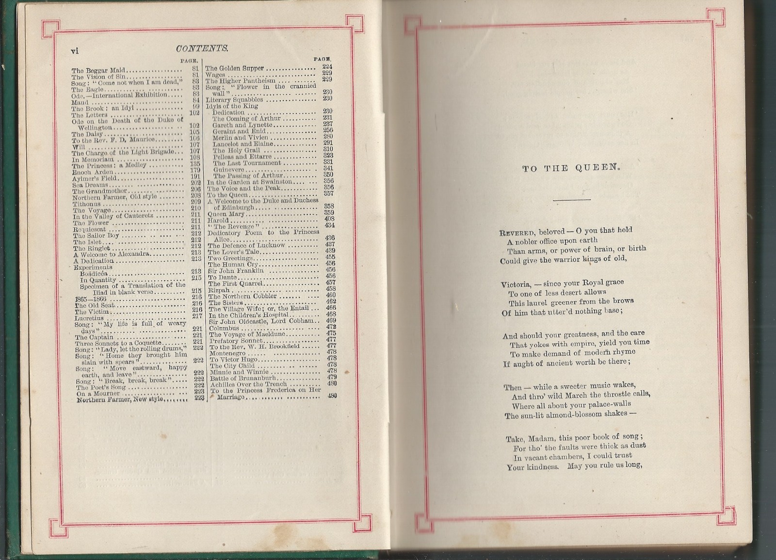 Tennyson's poems poet laureate w/illustrations worthington & co 1880 ...