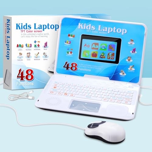 Kids Laptop, Color Screen Educational Laptop with 48 Learning Modes ...