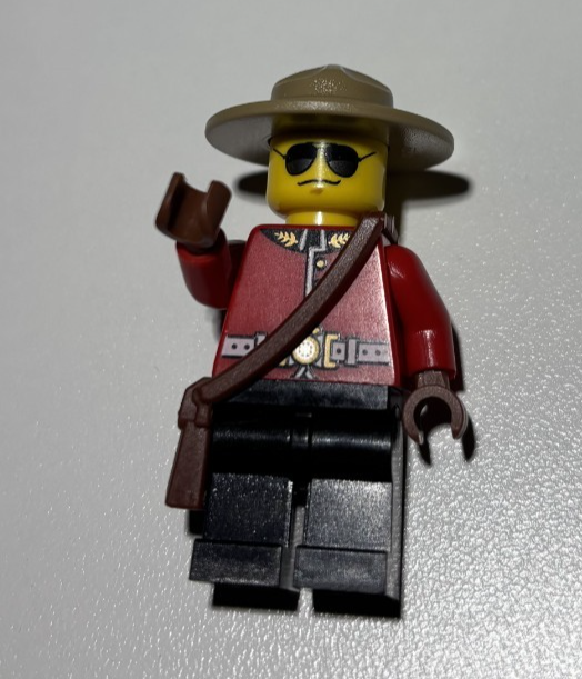 Lego RCMP police guy minifigure Canada Toys R Us rare exclusive brand ...