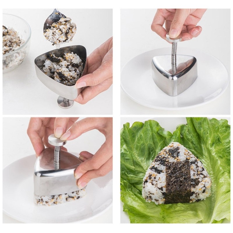 Onigiri Mold Rice Balls Mold Triangle-shape Sushi Maker Bento Making ...