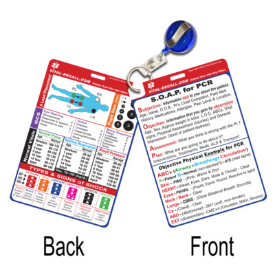 EMT Dual Pocket Guide - The Ultimate Reference Card System for First ...