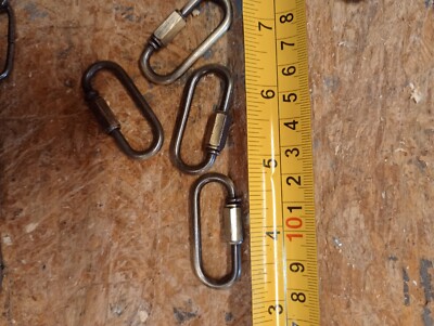 4 Pack Unbranded Quick Links 1/8" Antique Brass 300 Lb Chain Connector ...