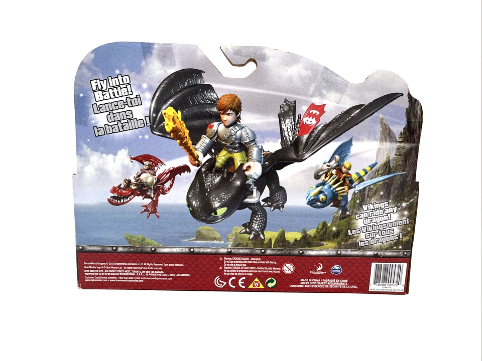 Dreamworks Dragons Hiccup Toothless Dragon Riders 2 Pack How to Train ...