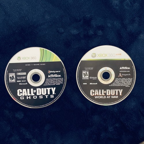 Xbox 360 Game Set - Call of Duty Ghosts (Disk One Only) and World At ...