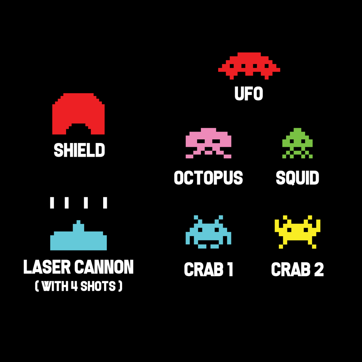 New Space Invaders Sprites