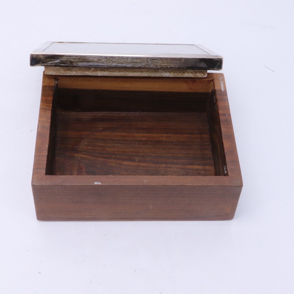 Peruvian Cumaru Wood Trinket Box Pre Columbian Textile Fragment ...