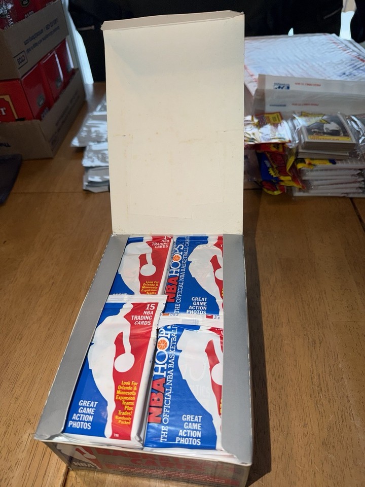 LOT of 3 1989-90 NBA Hoops Series 2 Wax Box 36 Pks F/Sealed Case David ...