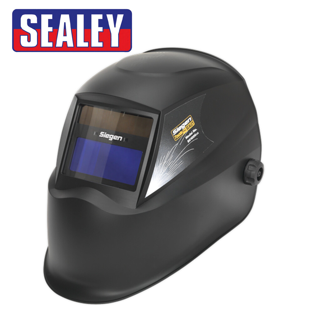 Sealey S01000 Solar Powered Auto Darkening Welding Helmet Shade MIG ARC ...