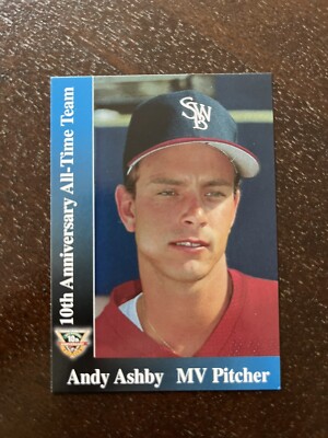 Andy Ashby Red Barons 10th Anniversary All-Time Team MV Pitcher Card RH ...