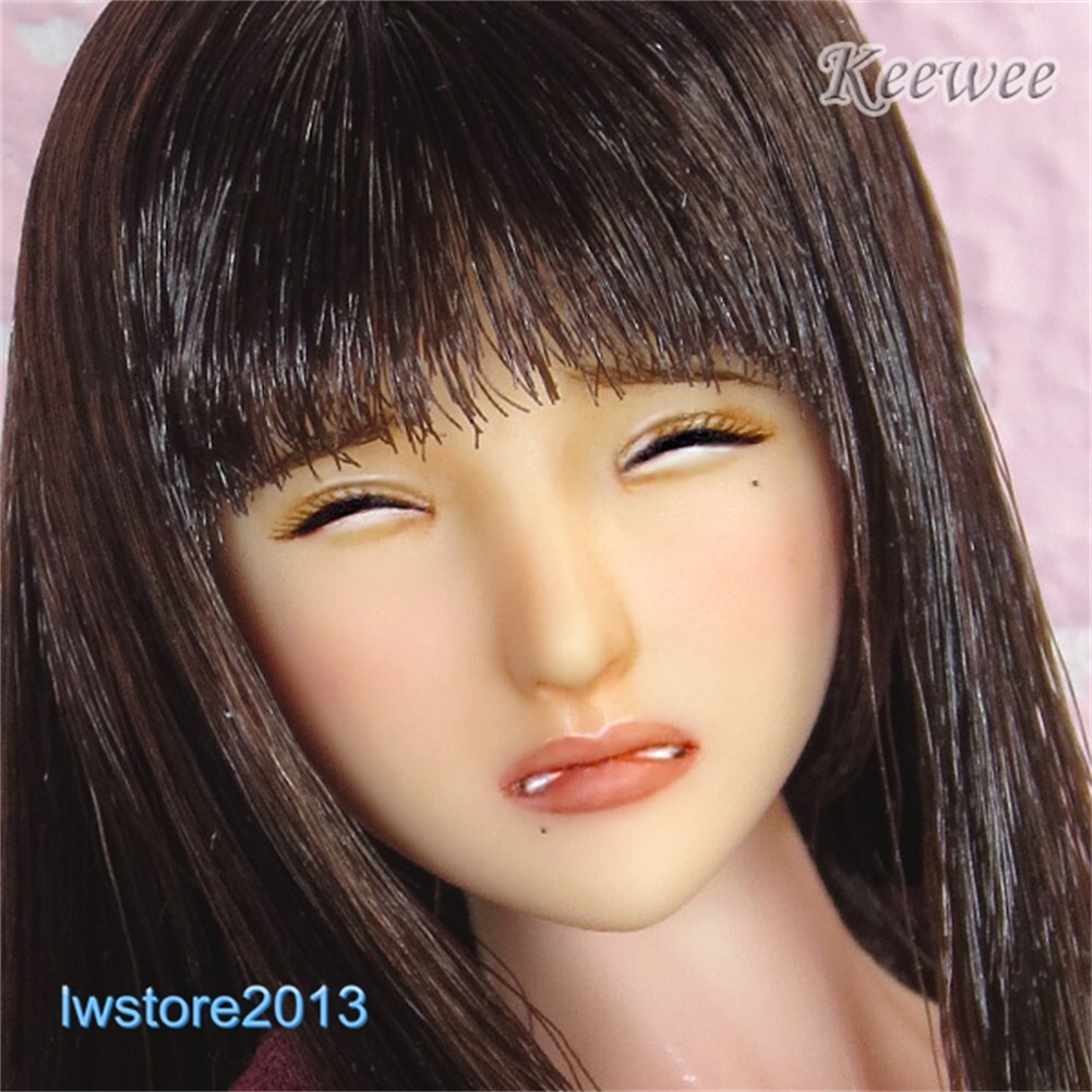 1:6 Close Eyes Girl Obitsu Head Sculpt Carved For 12" Female PH TBL ...