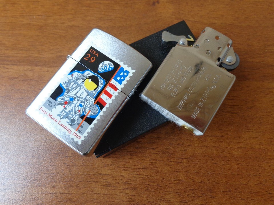 VERY RARE 1997 ZIPPO NASA SPACE APOLLO 11 FIRST MOON LANDING 1969 ...