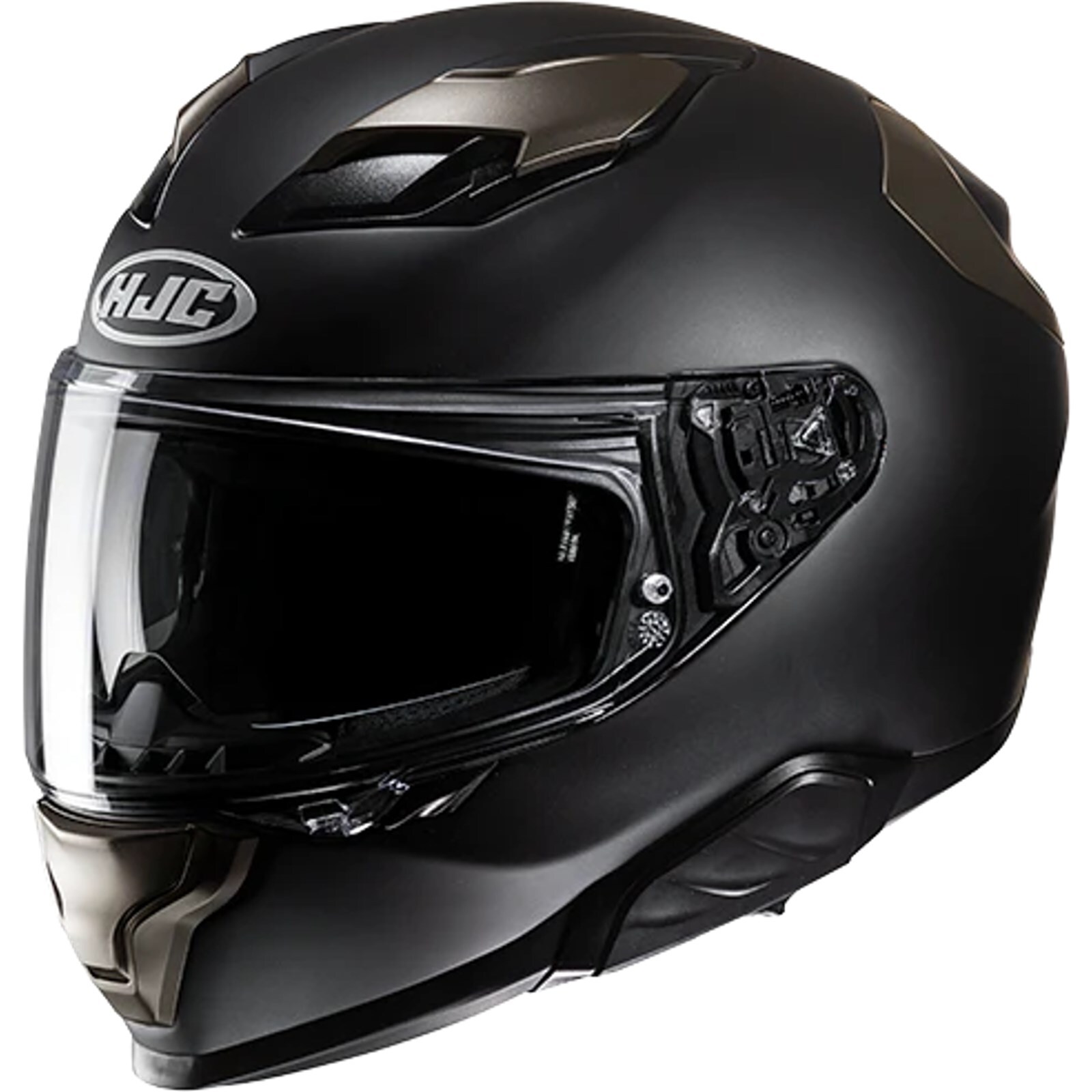 HJC Motorcycle Helmet - F71 Solid - Fibreglass Full Face Helmet with ...