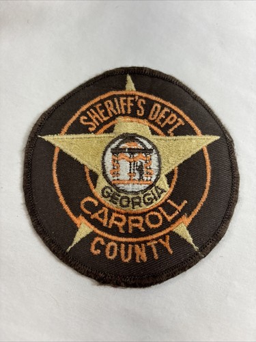 Carroll County, Ga, Sheriffs Dept Patch | eBay