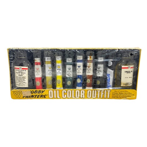 New Vintage Artists Oil Paints Assorted Colors Weber Linseed Turpenoid ...