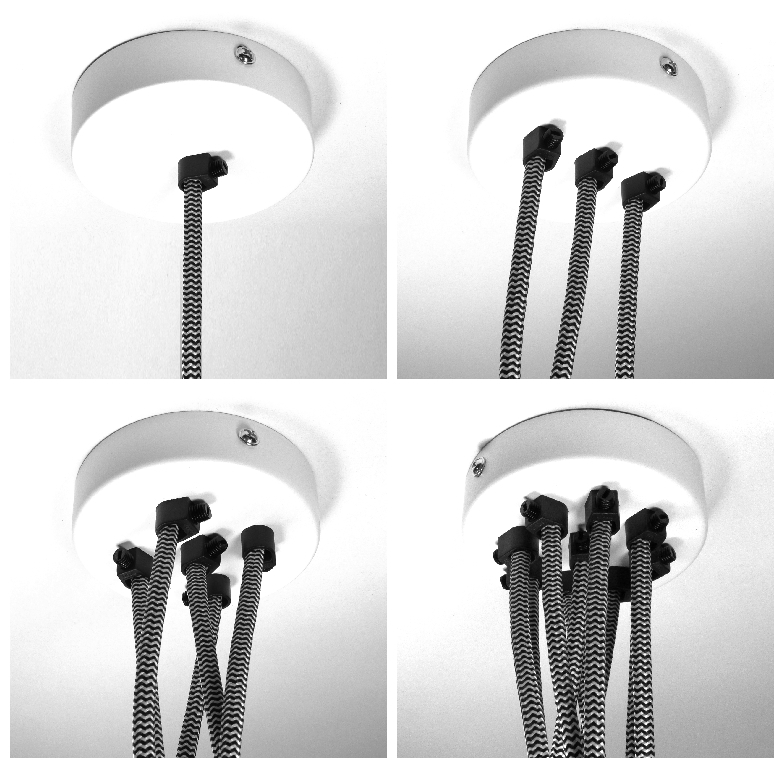 SINGLE & MULTI POINT DROP OUTLET CEILING ROSE | Perfect for fabric flex ...