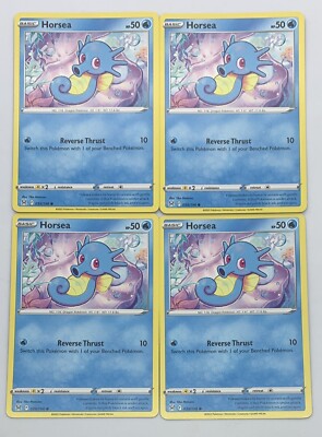 POKEMON TCG LOST ORIGIN Horsea x4 4x Common Playset #035/196 Pack Fresh ...