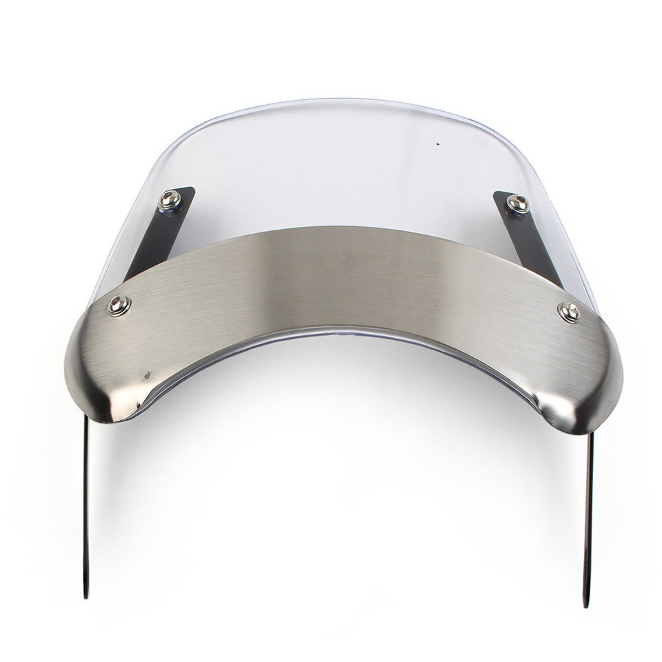 Universal 5"-9.45" Motorcycle Headlight Windshield Wind Deflector ...