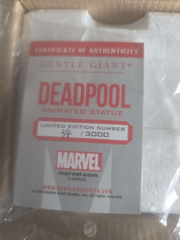 Deadpool Animated Style Statue Gentle Giant Skottie Young | eBay