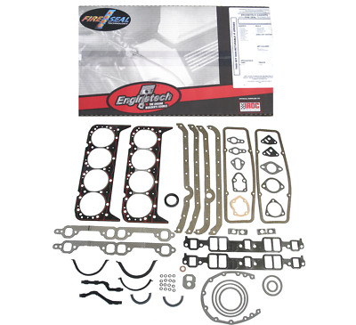 Full Engine Gasket Set for Early 2 Piece Rear Seal Chevrolet SBC 283 ...