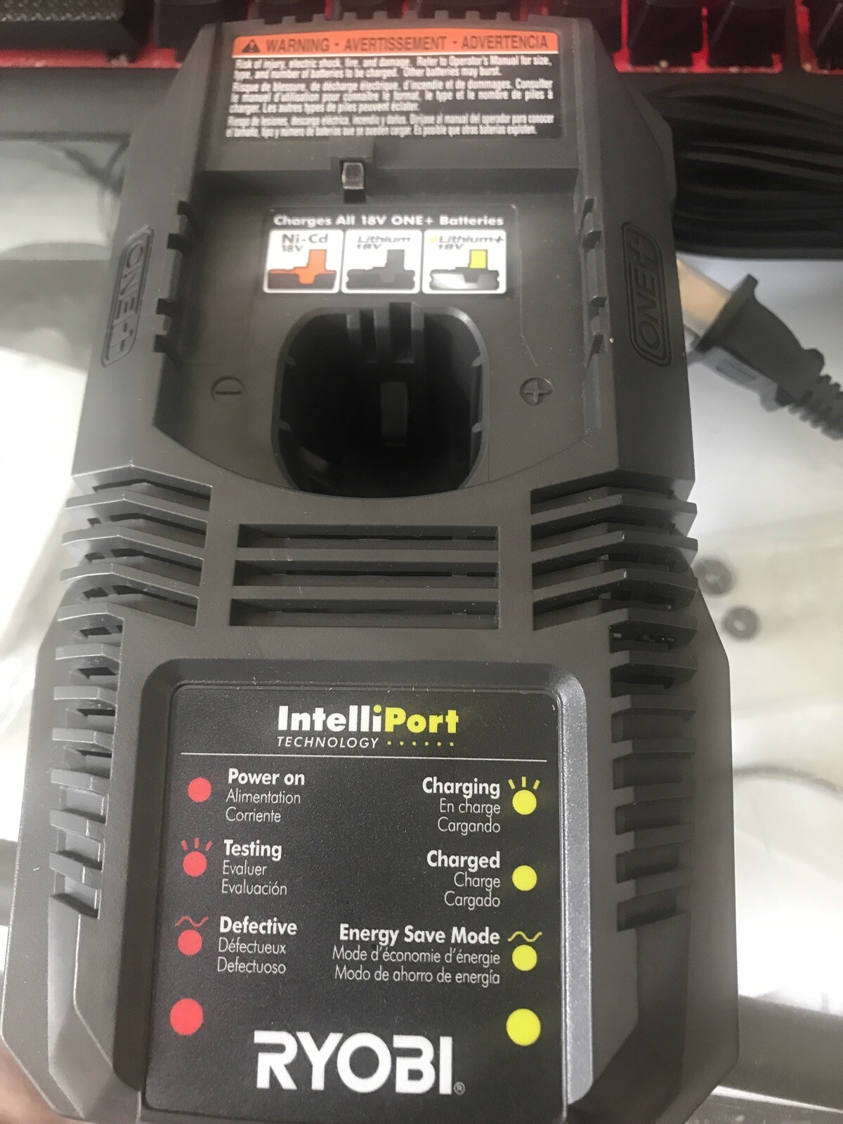 Ryobi P118 Lithium Ion Dual Chemistry Batter Charger | eBay