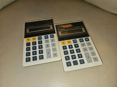 Vintage Canon KS-8 II Solar Calculator Pair Taiwan Tested | eBay