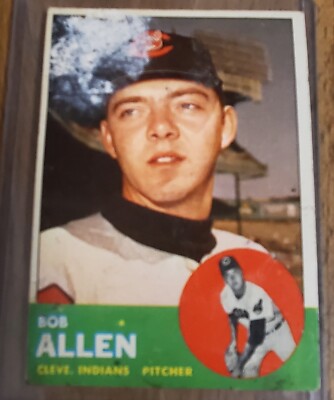 1963 Topps Cleveland Indians Baseball Card #266 Bob Allen | eBay