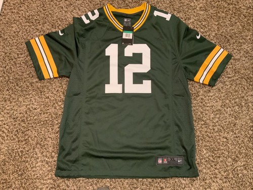 Nike Mens Green Bay Packers Aaron Rodgers #12 Football-NFL Jersey Size ...