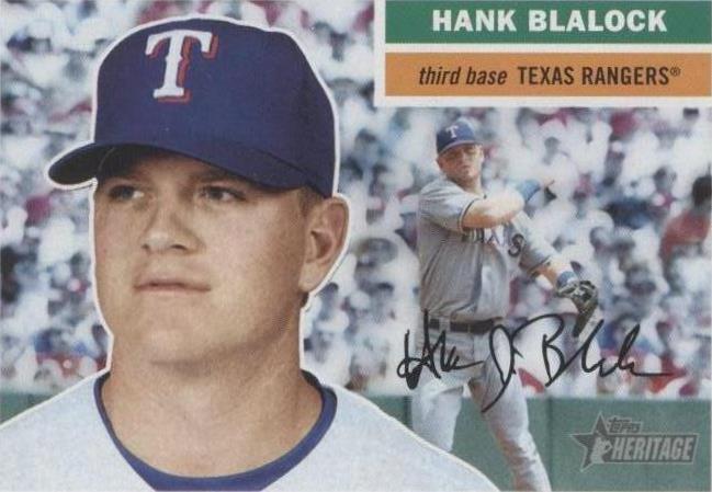 2005 Topps Heritage - Hank Blalock #286 Fielding in Background for sale ...