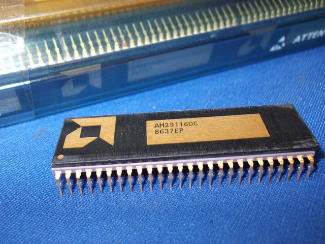Vintage AMD AM29116DC Gold Purple RARE 52-pin Bitslice CPU for sale ...