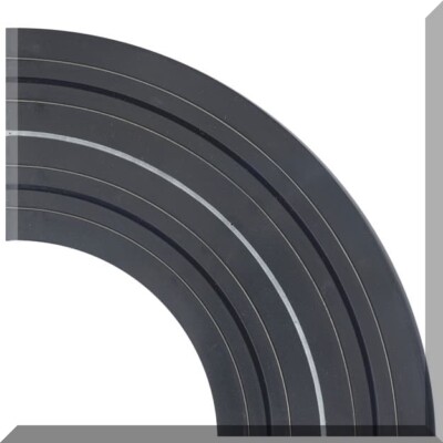 ATLAS HO SCALE SLOT CAR RACING TRACK - 6 INCH RADIUS CURVED ROADWAY | eBay