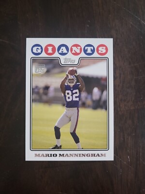 2008 Topps Mario Manningham RC #366 New York Giants Rookie | eBay