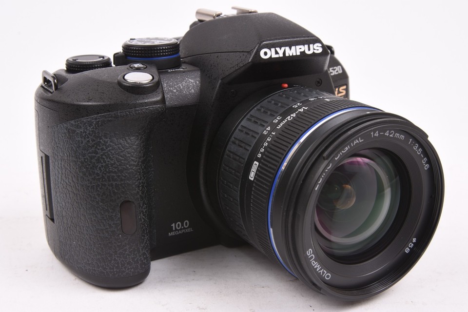 Olympus E-520 10MP DSLR Camera w/14-45mm Lens Shutter Count 700 #T ...