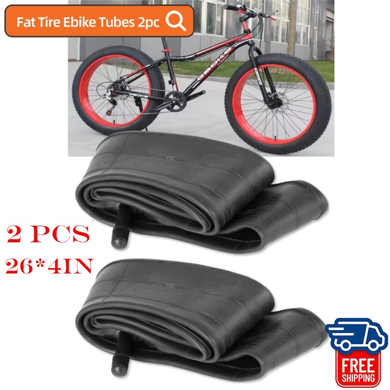 2 Pack 26" x4.0 Fat Tire Tube E-Bike Bicycle Fat Tire Tubes AV Schrader ...